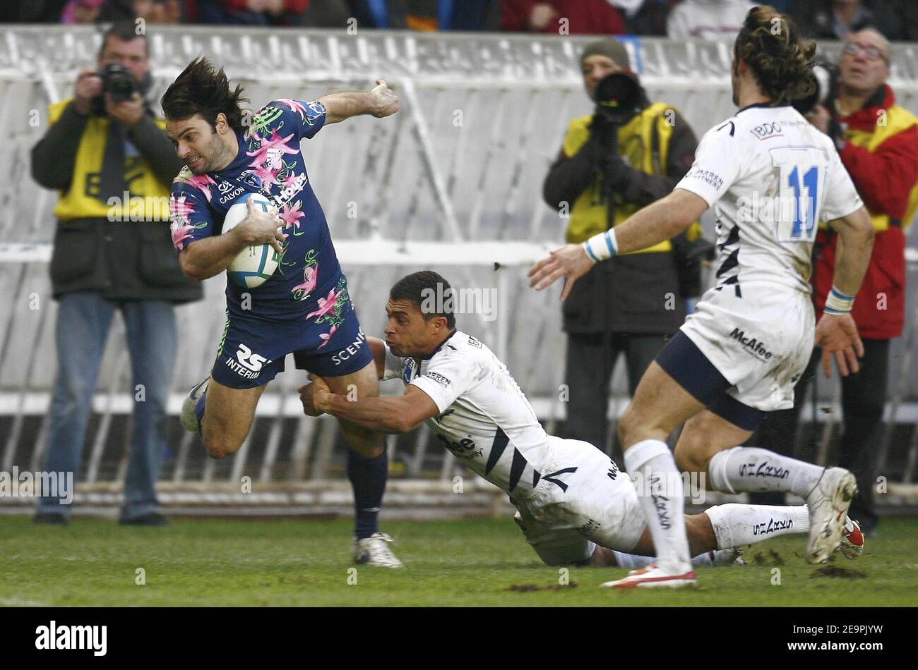 Stade Francais Christophe Dominici during the European Cup rugby union ...