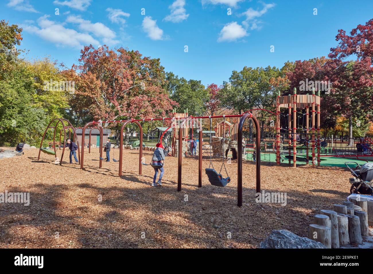High Park waterplay and childrens playground Stock Photo - Alamy