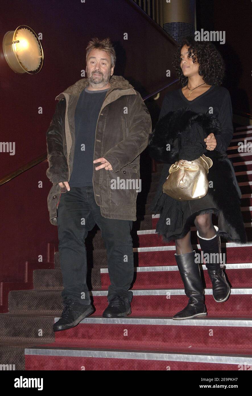 French director and producer Luc Besson and his wife arrive at the ...