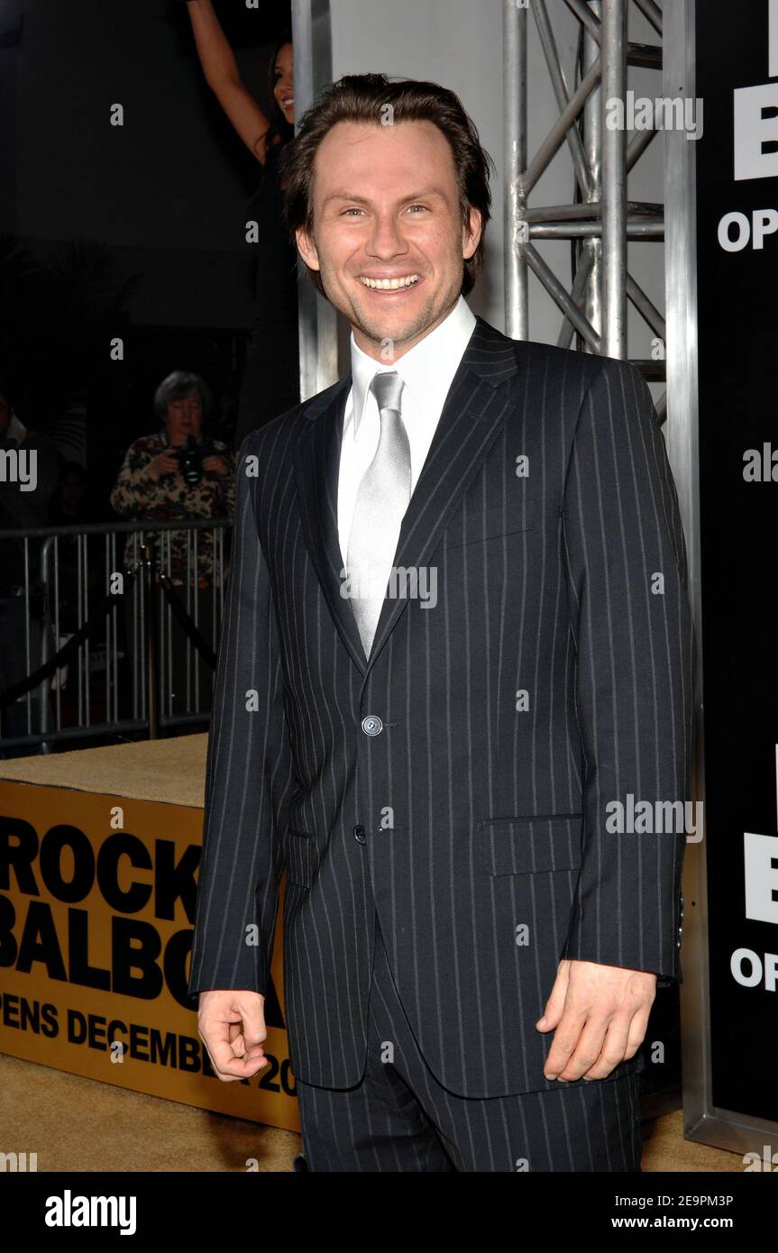Christian Slater attends the World Premiere of 'Rocky Balboa' at the ...