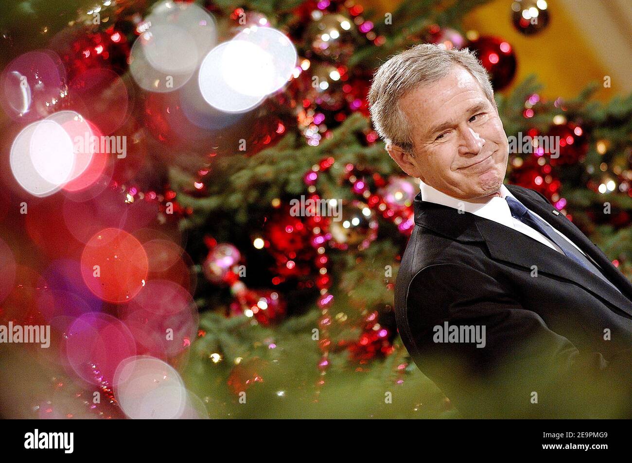 US President George W. Bush is seen during a ceremony for 2006 ...