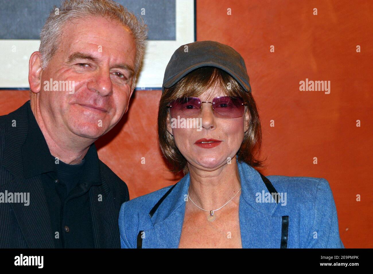EXCLUSIVE - Former TV star Dorothee and her friend Jacky pose backstage ...