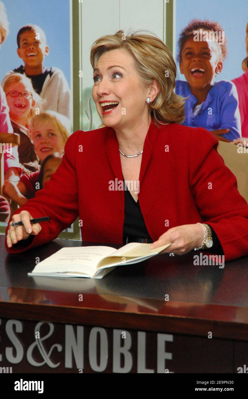 Senator Hillary Rodham Clinton attends a book signing for her book 'It ...