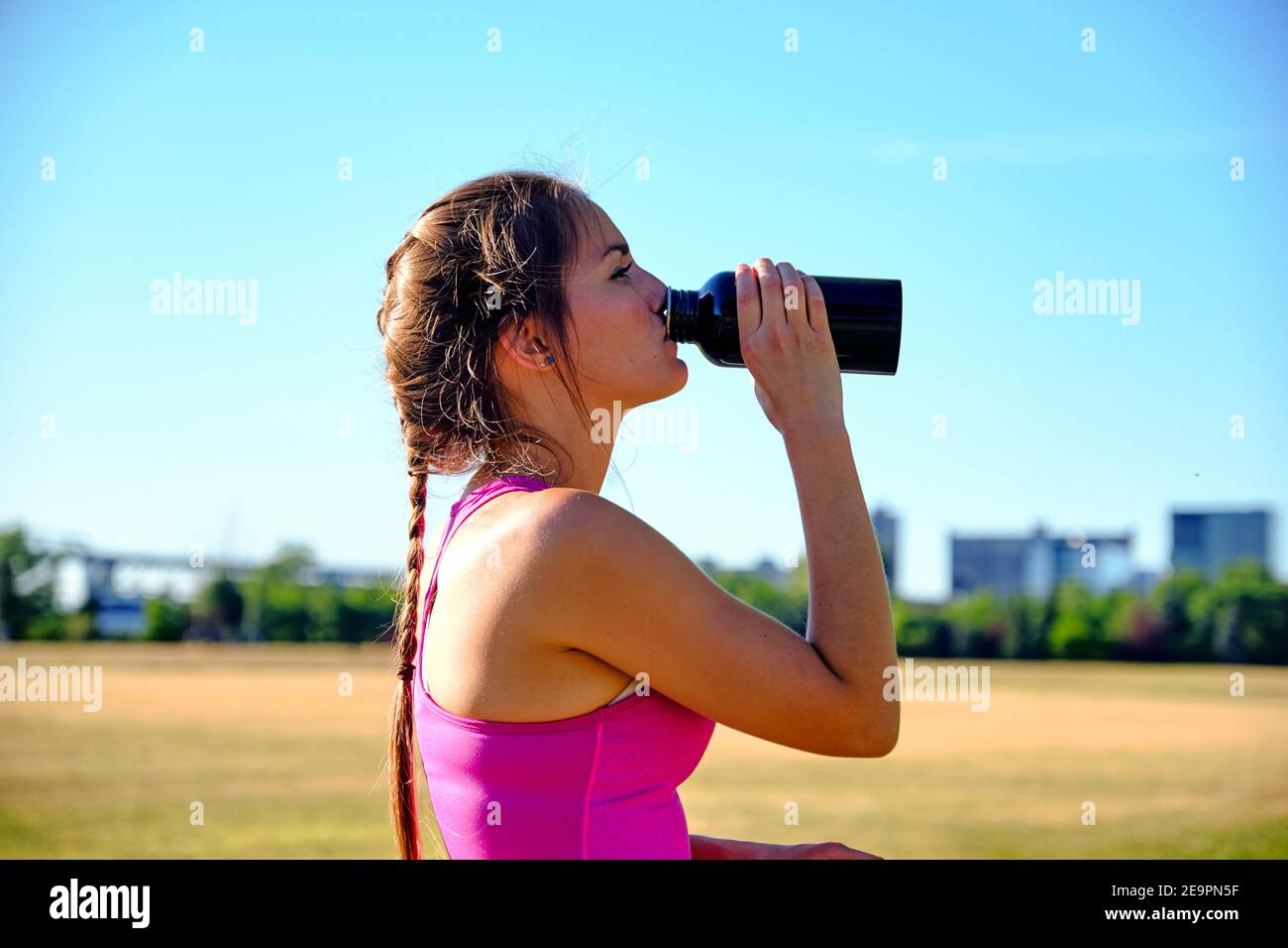 Taking a water break hi-res stock photography and images - Alamy