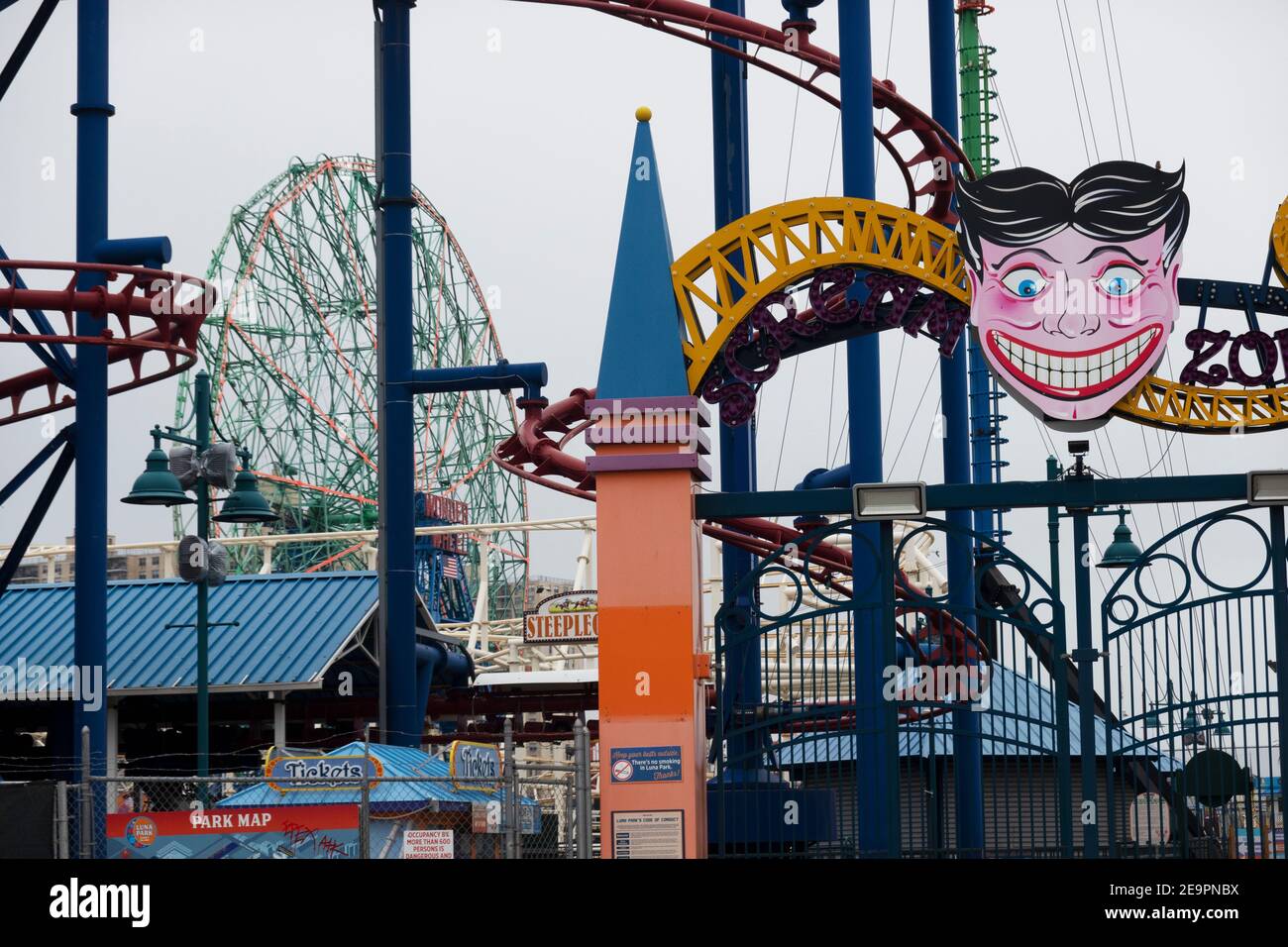 Map of coney island hi-res stock photography and images - Alamy