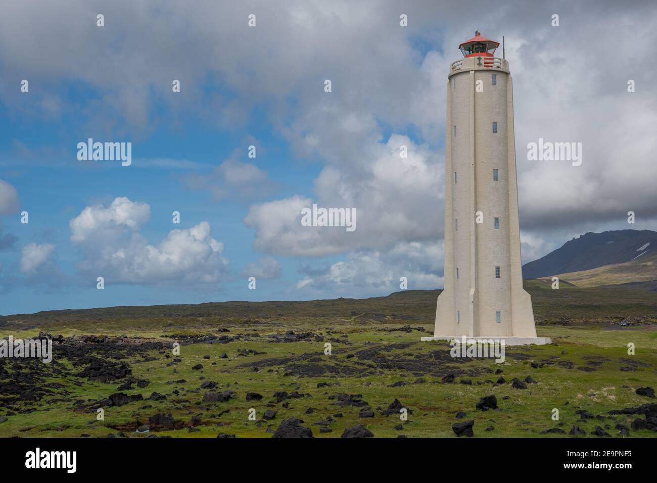 Malarrif lighthouse on Snaefellsnes peninsula in west Iceland Stock ...