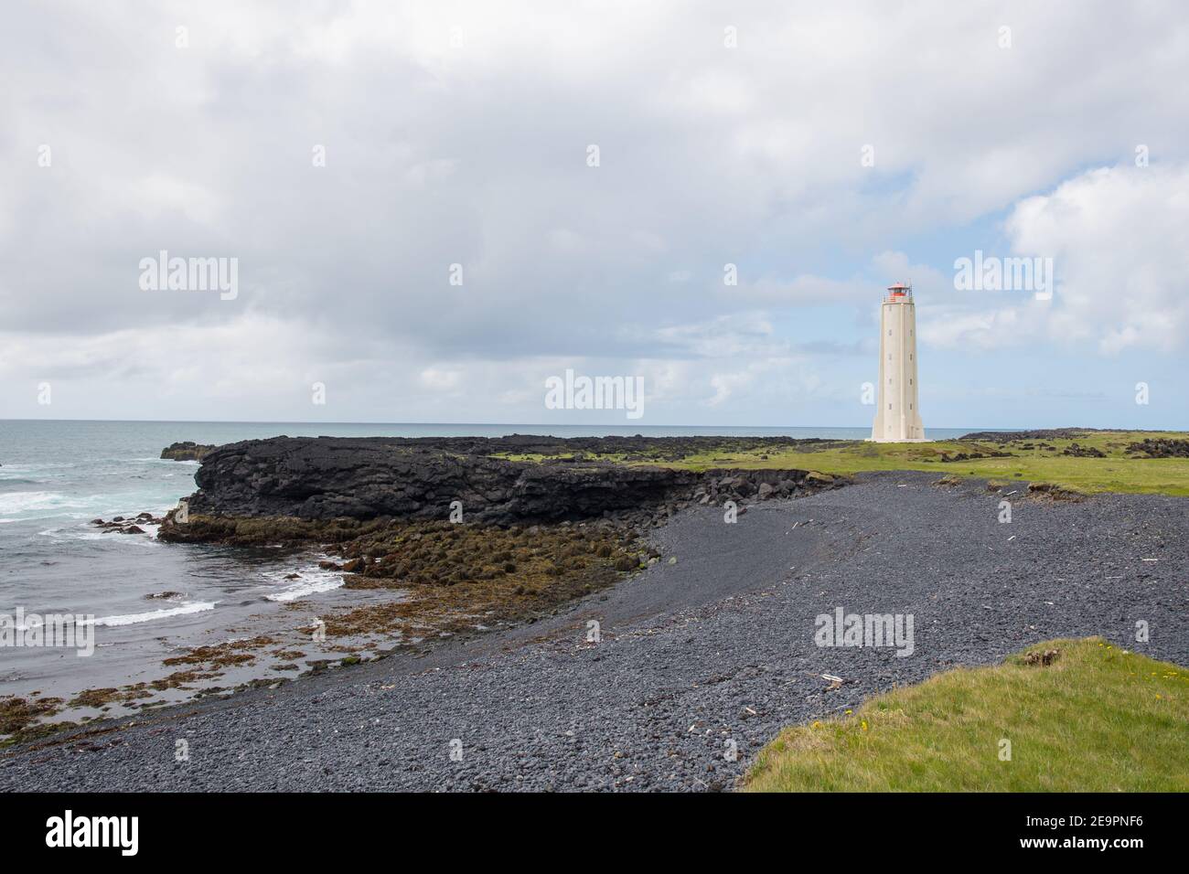 Malarrif lighthouse on Snaefellsnes peninsula in west Iceland Stock ...