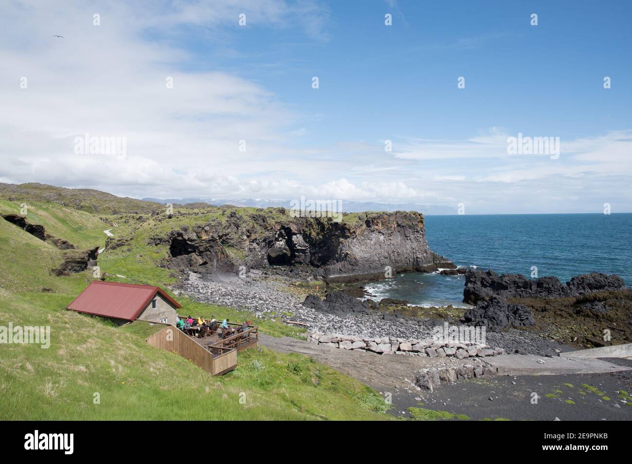 The coast of Hellnar in Snaefellsnes Peninsula in Iceland Stock Photo ...