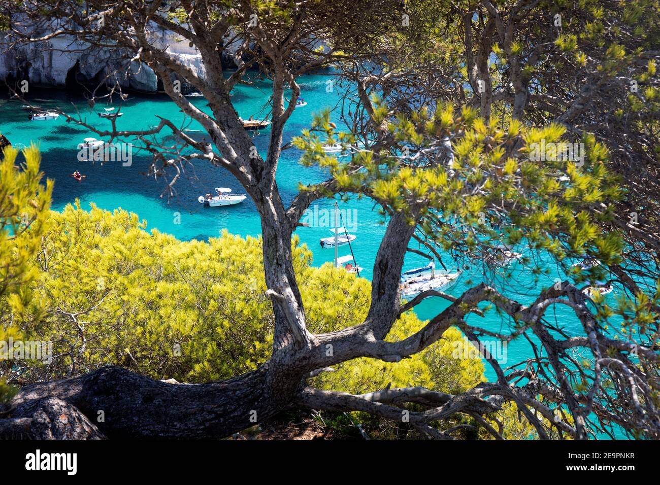 menorca island. bathing area in Macarena beach Stock Photo - Alamy