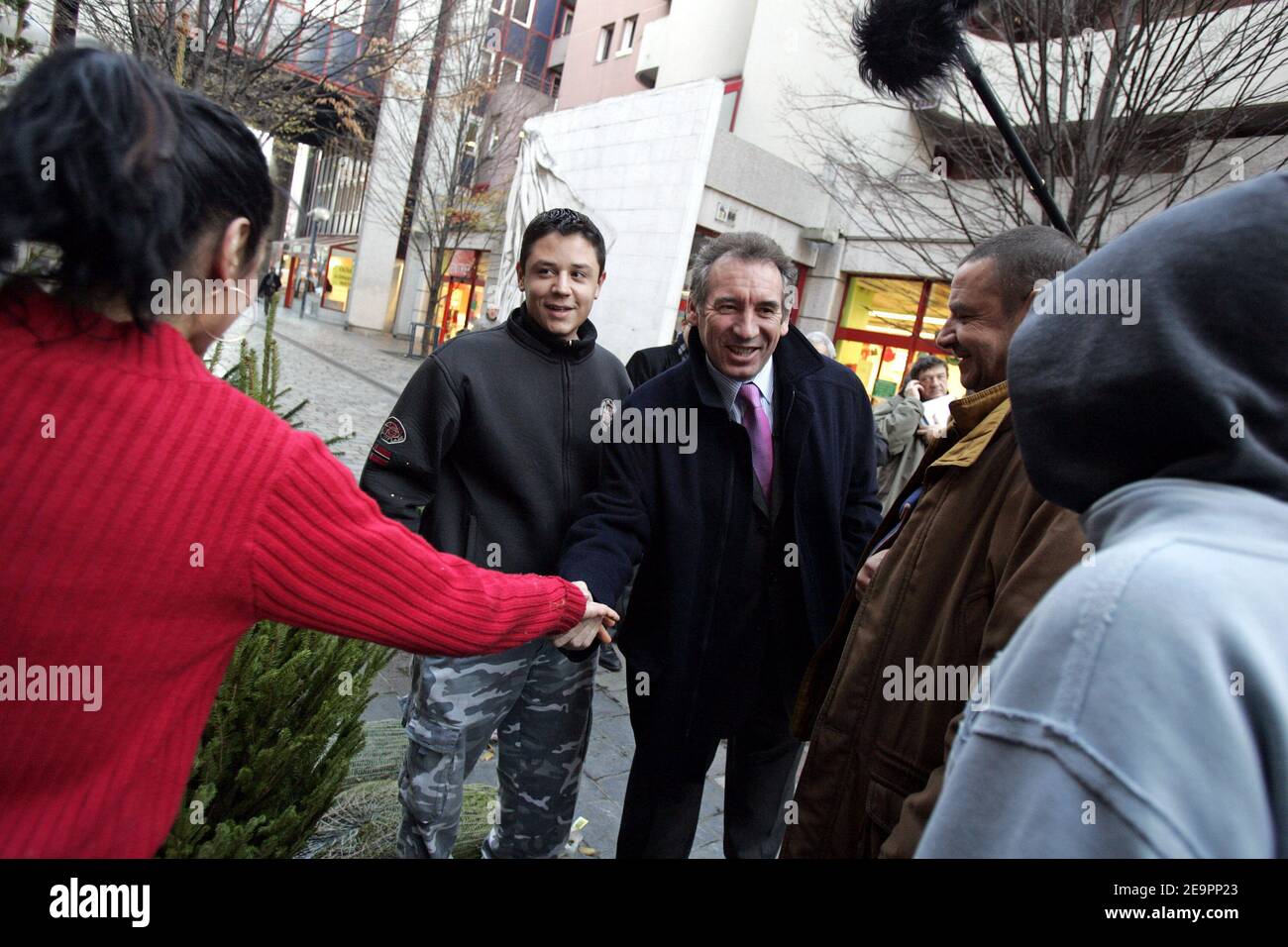 UDF's leader Francois Bayrou visits in Lyon, France, on December 18 ...