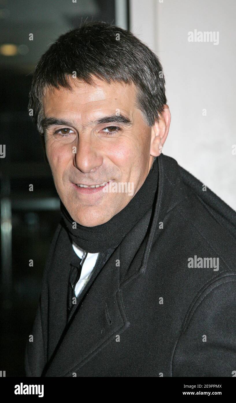 EXCLUSIVE. French TV presenter Tex arrives at the Pavillon Gabriel in ...