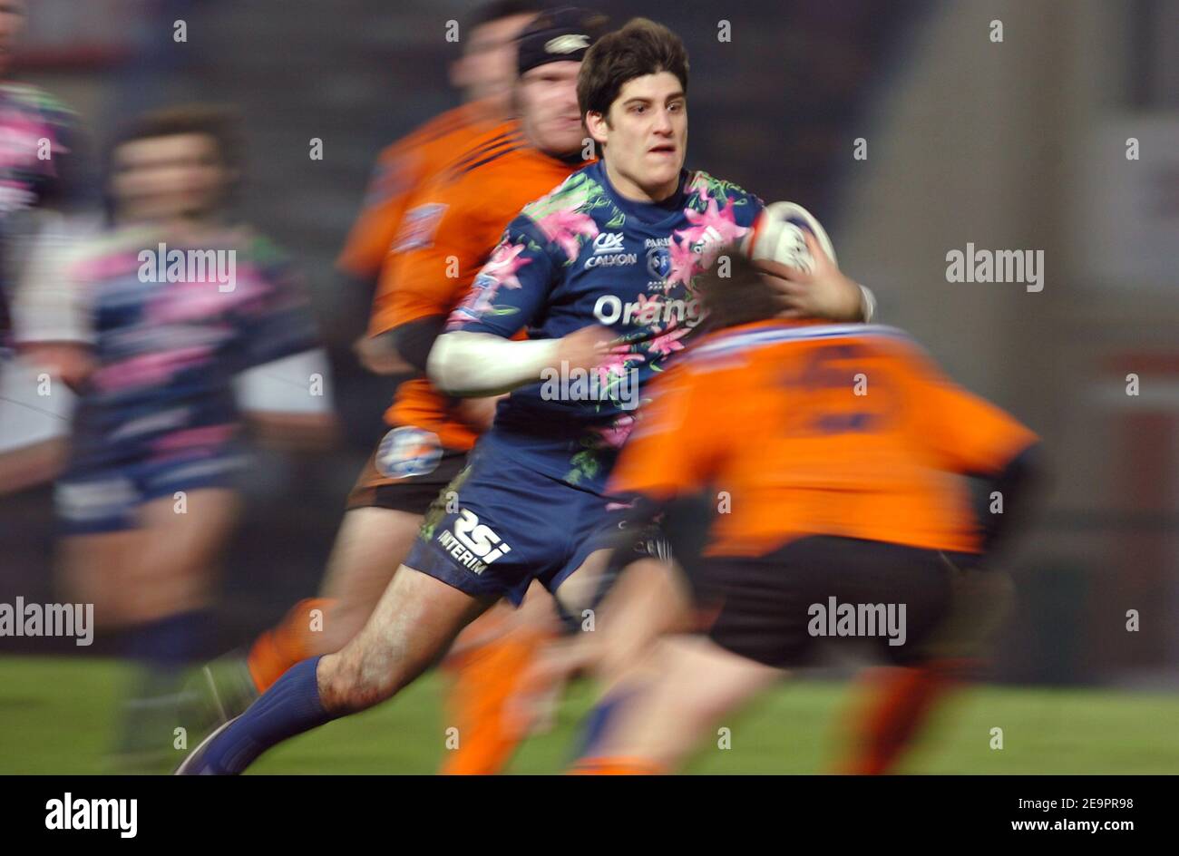 Stade Francais's David Skrela in action during the French Top 14 rugby ...