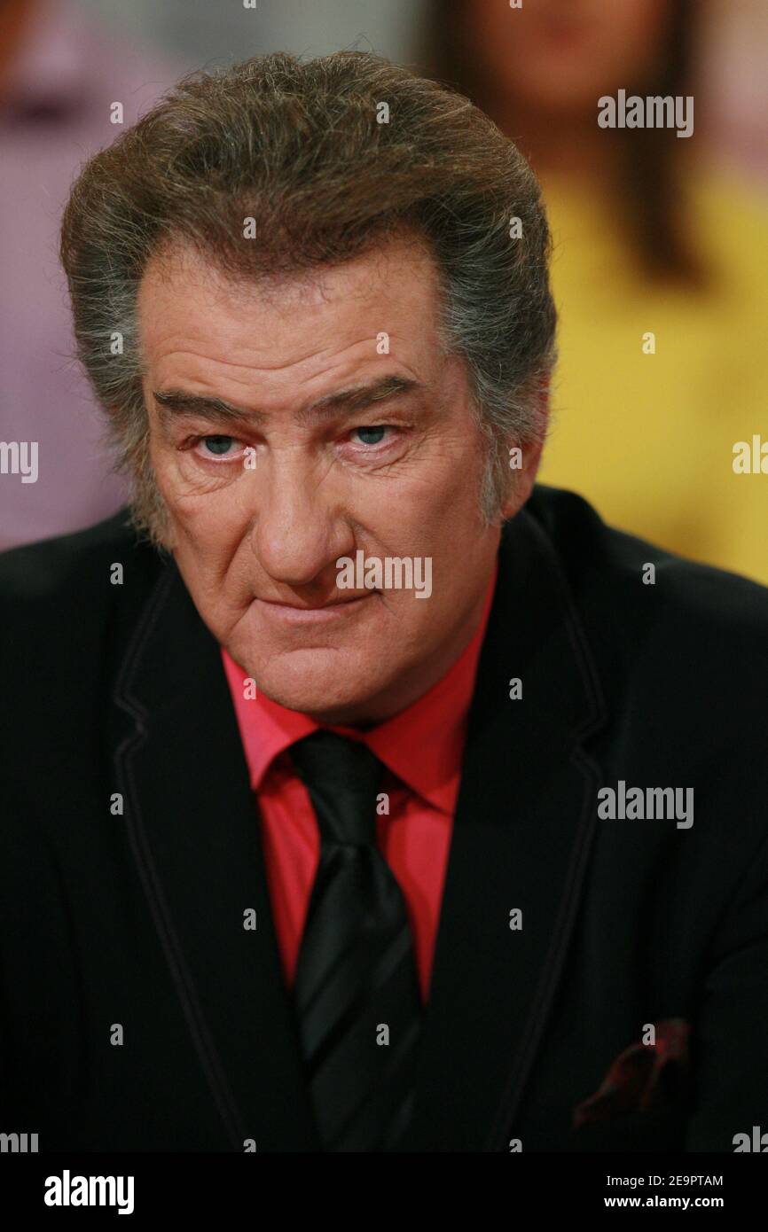 Eddy Mitchell at the taping of Vivement Dimanche on November 15, 2006 ...