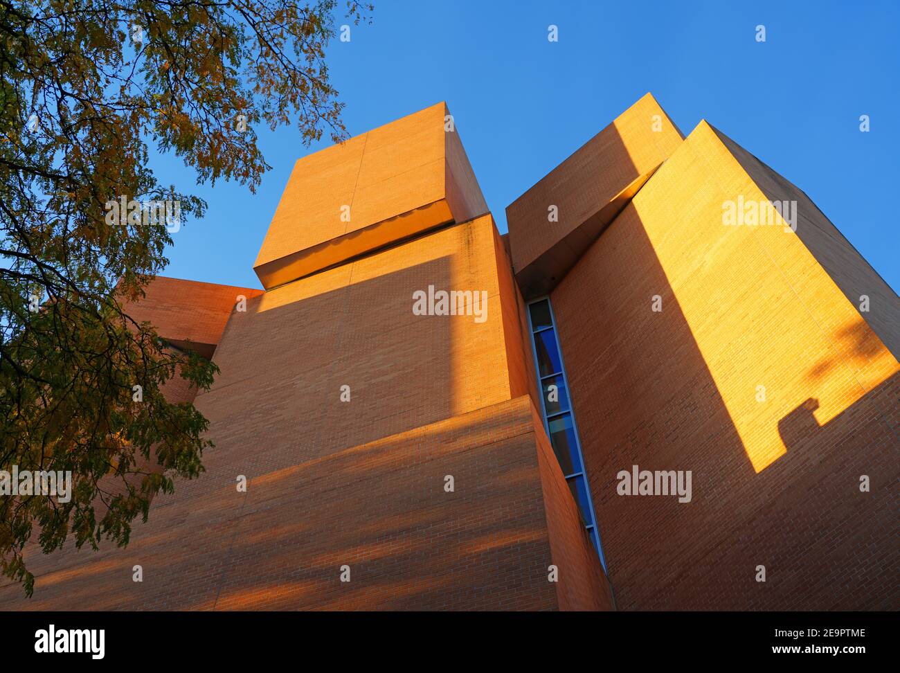 PRINCETON, NJ -15 OCT 2020- Exterior view of the Lewis Science Library ...