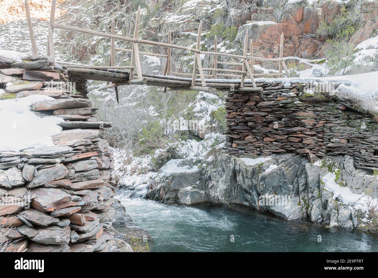 Old bridge foot mountain in hi-res stock photography and images - Alamy