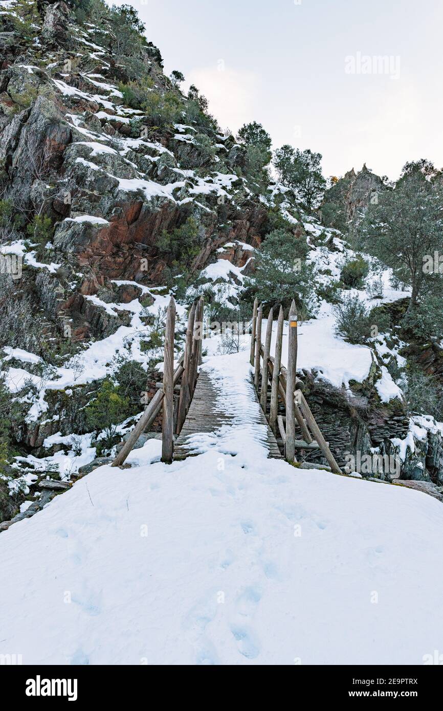 Old bridge foot mountain in hi-res stock photography and images - Alamy