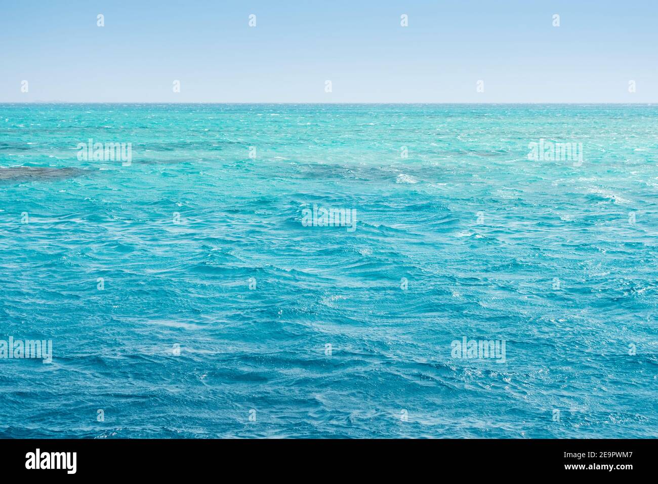 Wave ocean on blue sea fresh water background. Deep ocean turquoise ...