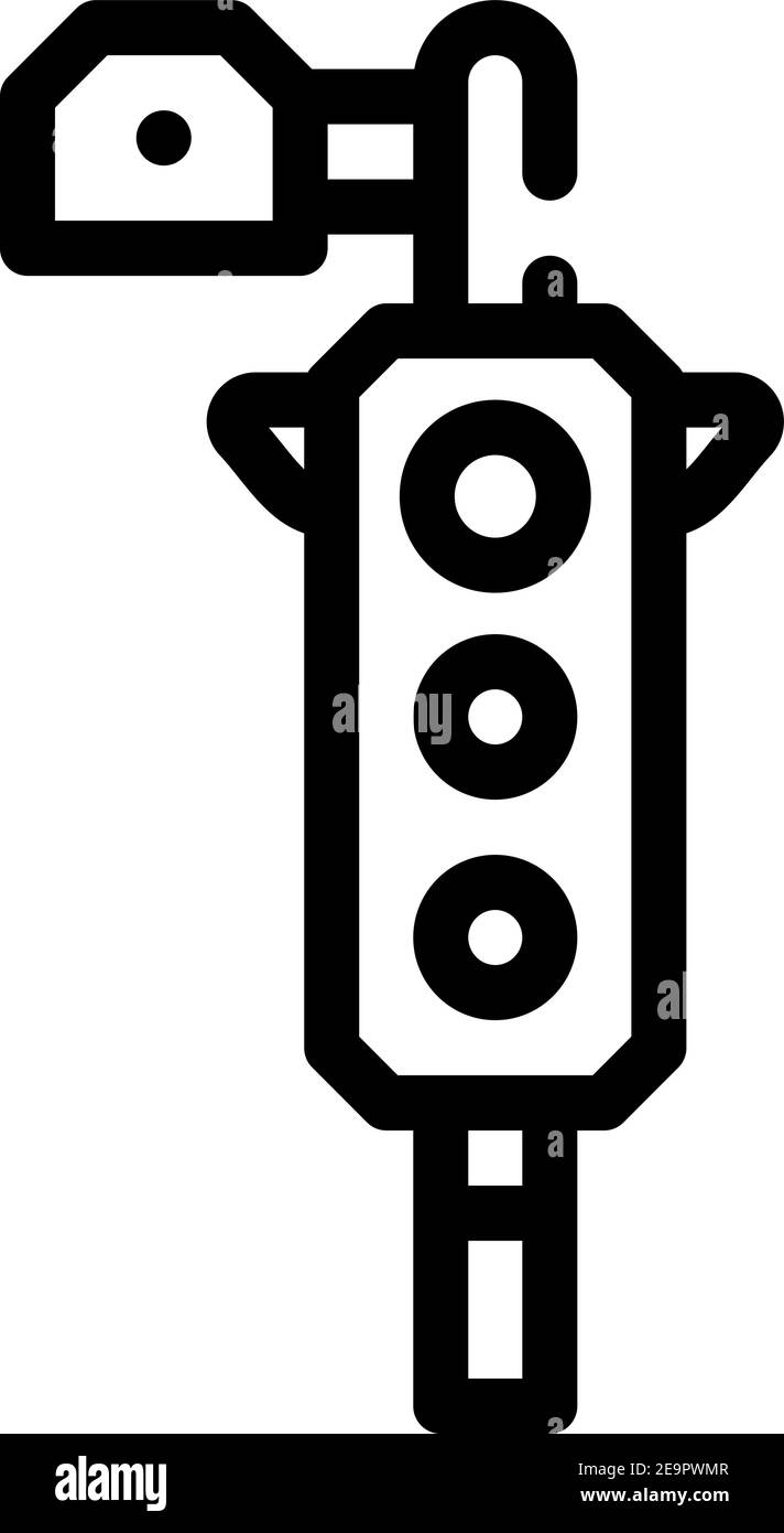 traffic camera line icon vector illustration flat Stock Vector Image ...