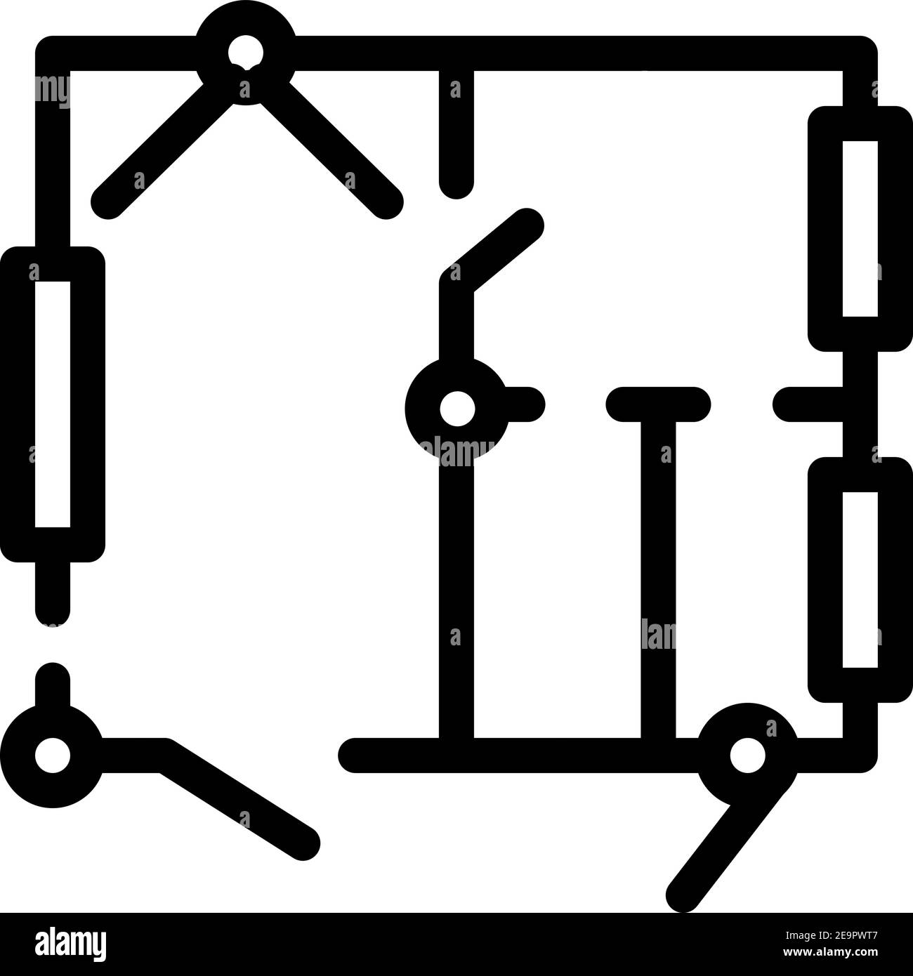 camera place plan line icon vector illustration Stock Vector Image ...