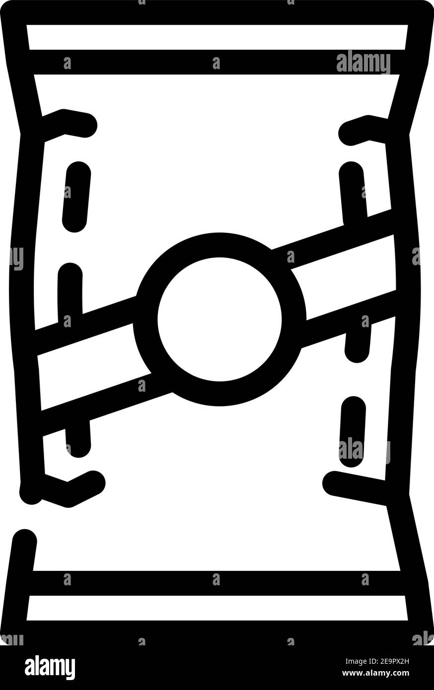 chips bag line icon vector illustration flat Stock Vector Image & Art ...