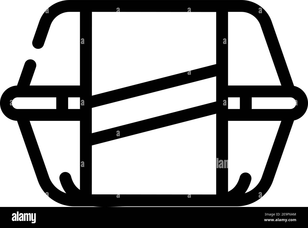 lunch box line icon vector illustration flat Stock Vector Image & Art ...