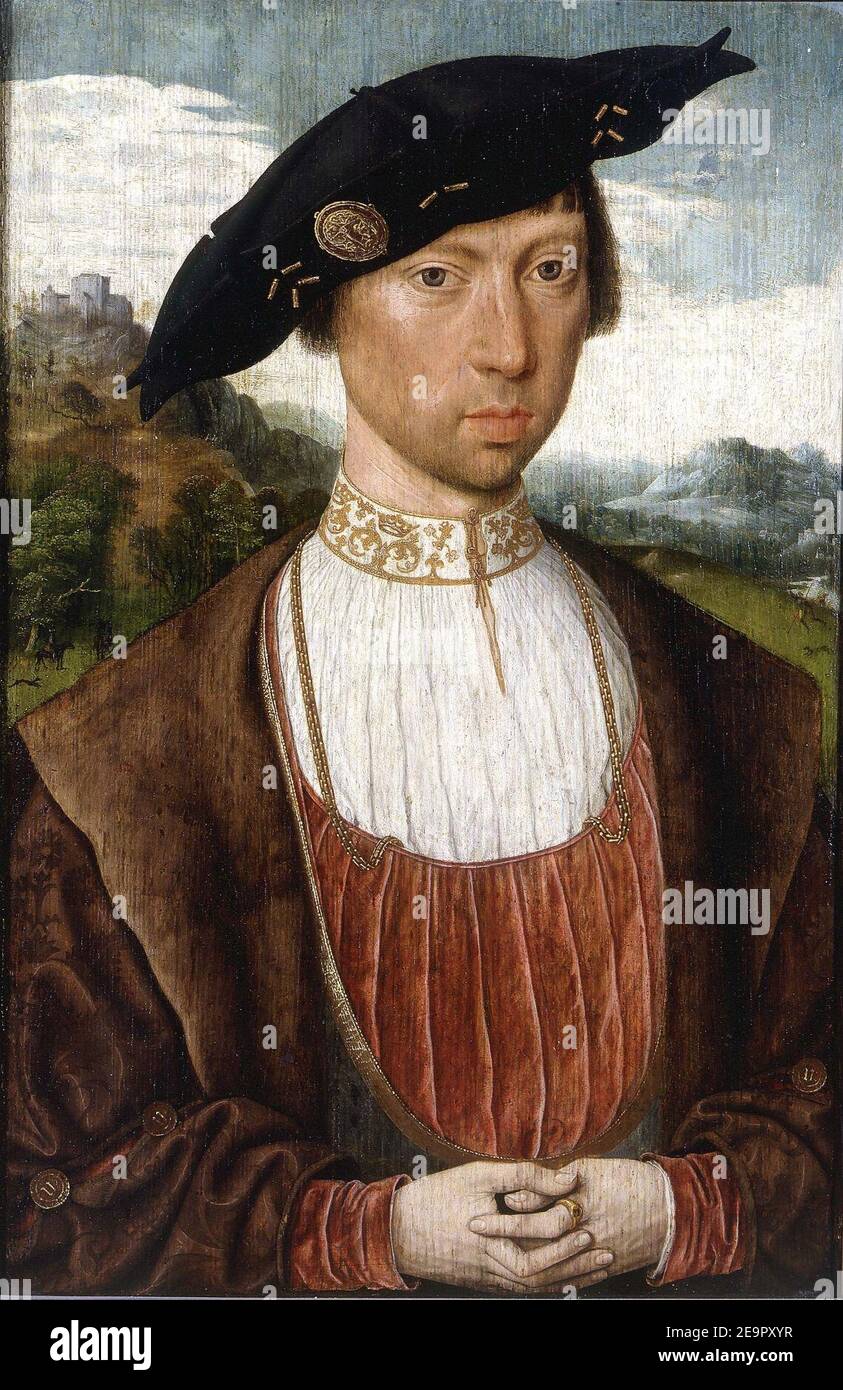 Jan Mostaert - Portret van Joost van Bronckhorst Stock Photo - Alamy