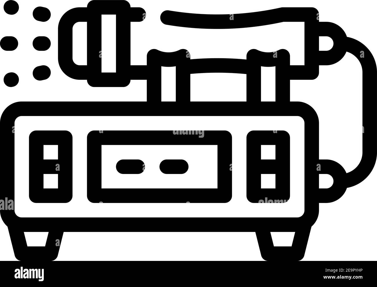 laser equipment line icon vector illustration flat Stock Vector Image ...