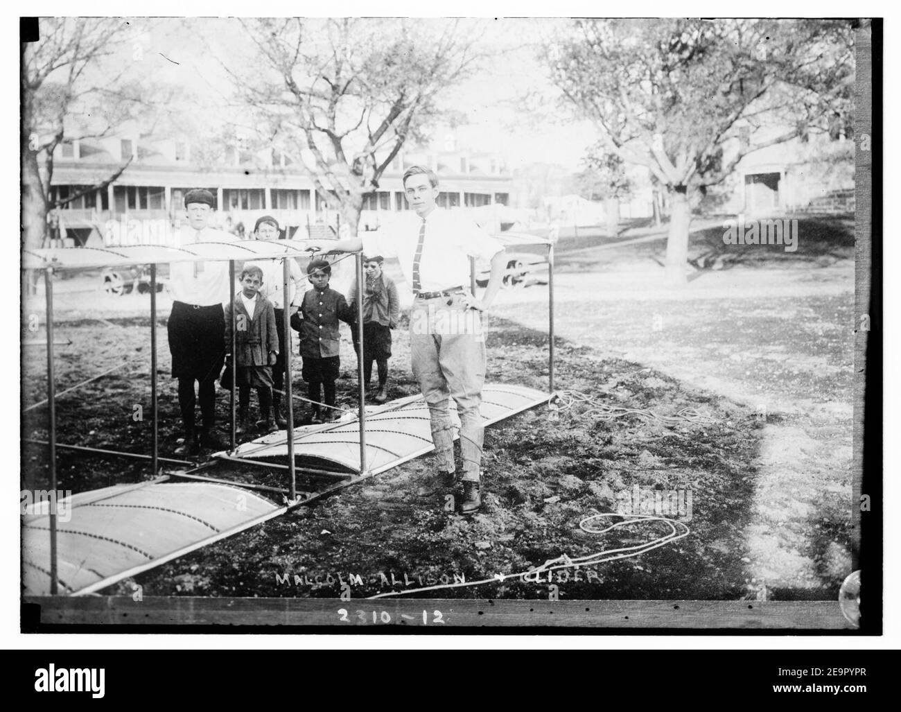 Malcolm Allison - with glider Stock Photo - Alamy