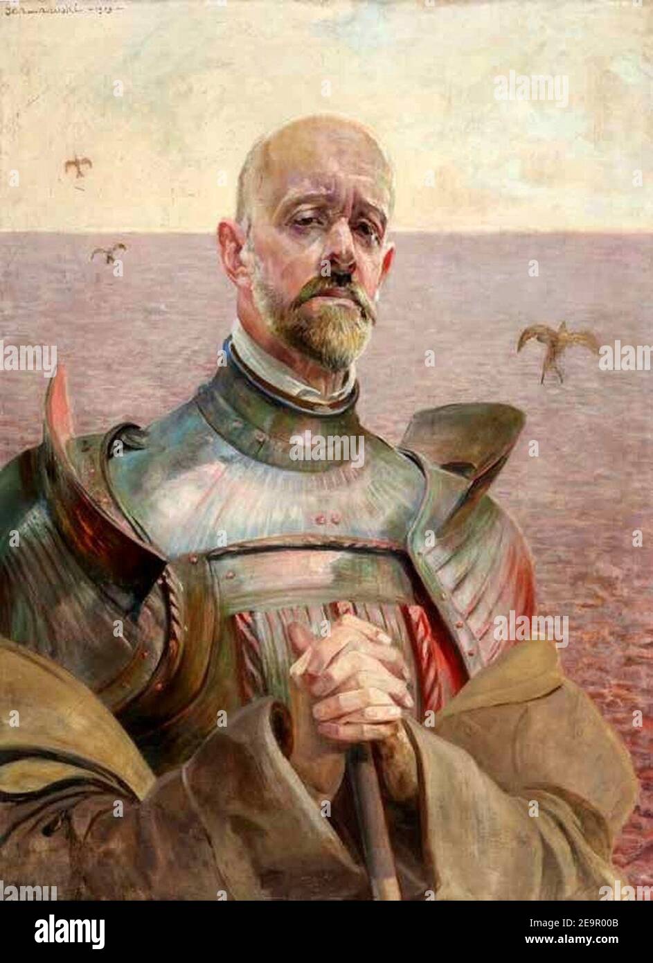 Malczewski Jacek Autoportret w zbroi 2 Stock Photo - Alamy