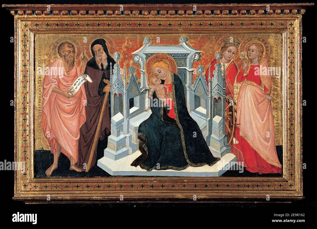 Madonna in throne hi-res stock photography and images - Alamy