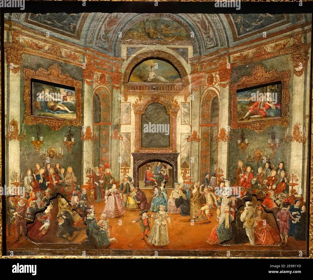 Mechanical painting with scene changes (tableau changeant), attributed ...