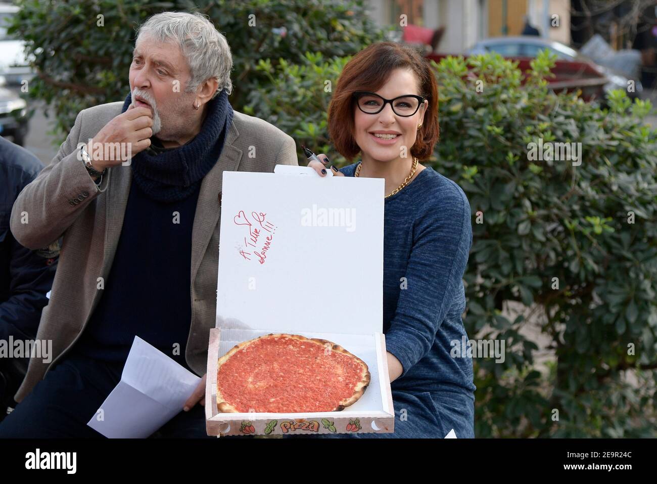Rome, Italy. 05th Feb, 2021. Maurizio Mattioli and Simona Borioni ...