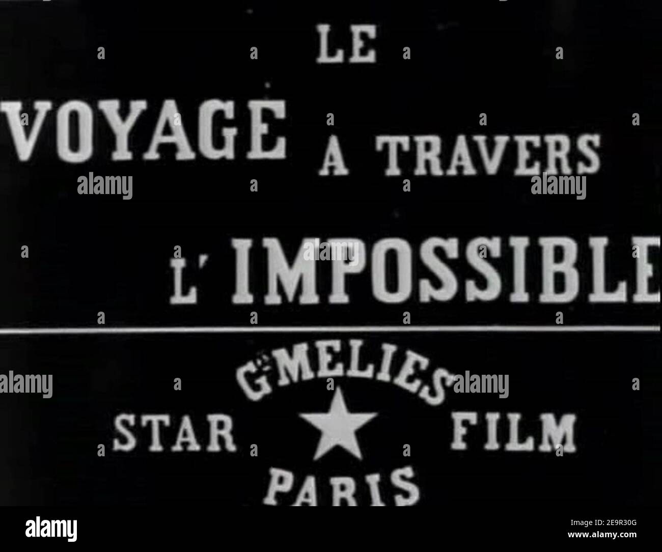 Méliès, Le voyage a travers l'impossible1904 colorizée 01 Stock Photo ...