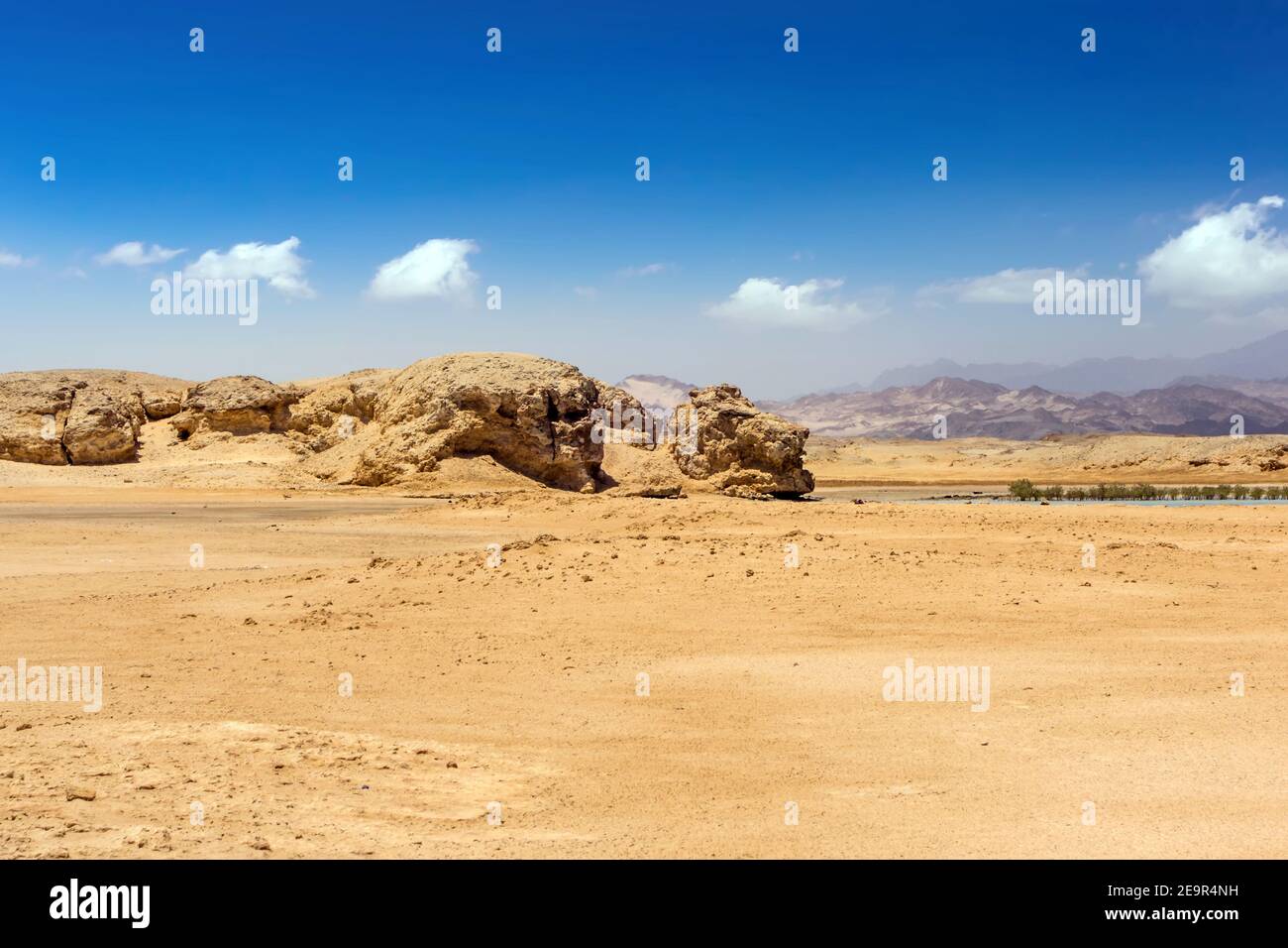 Head of Lion Rock mountain rock formations sandy plateaus. Landscape ...