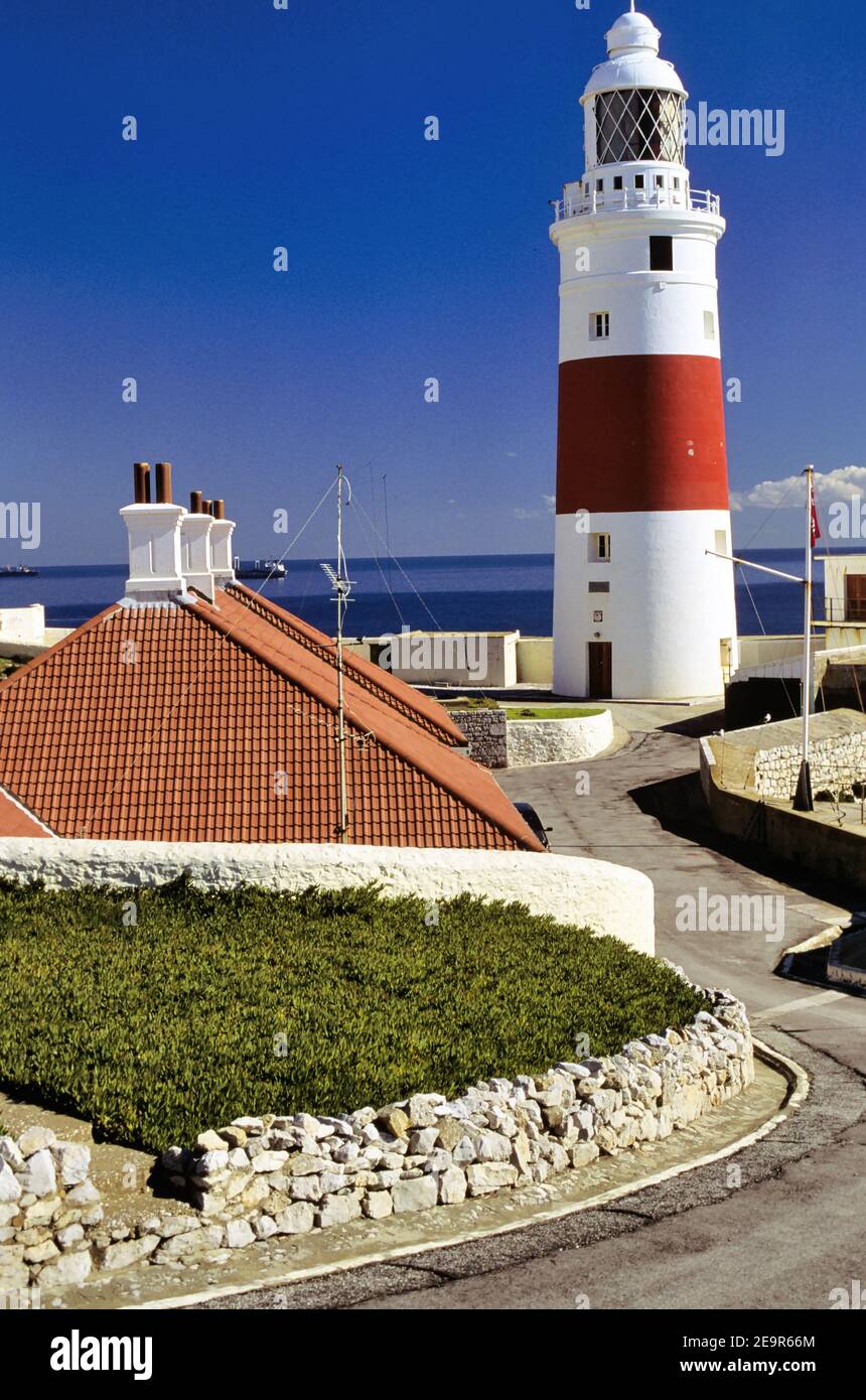 Gibraltar. The Europa Point Lighthouse, also referred to as the Trinity ...