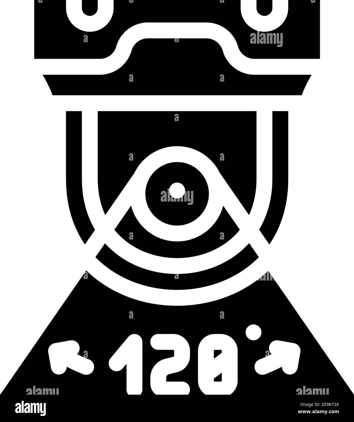 viewing angle camera glyph icon vector illustration Stock Vector Image ...