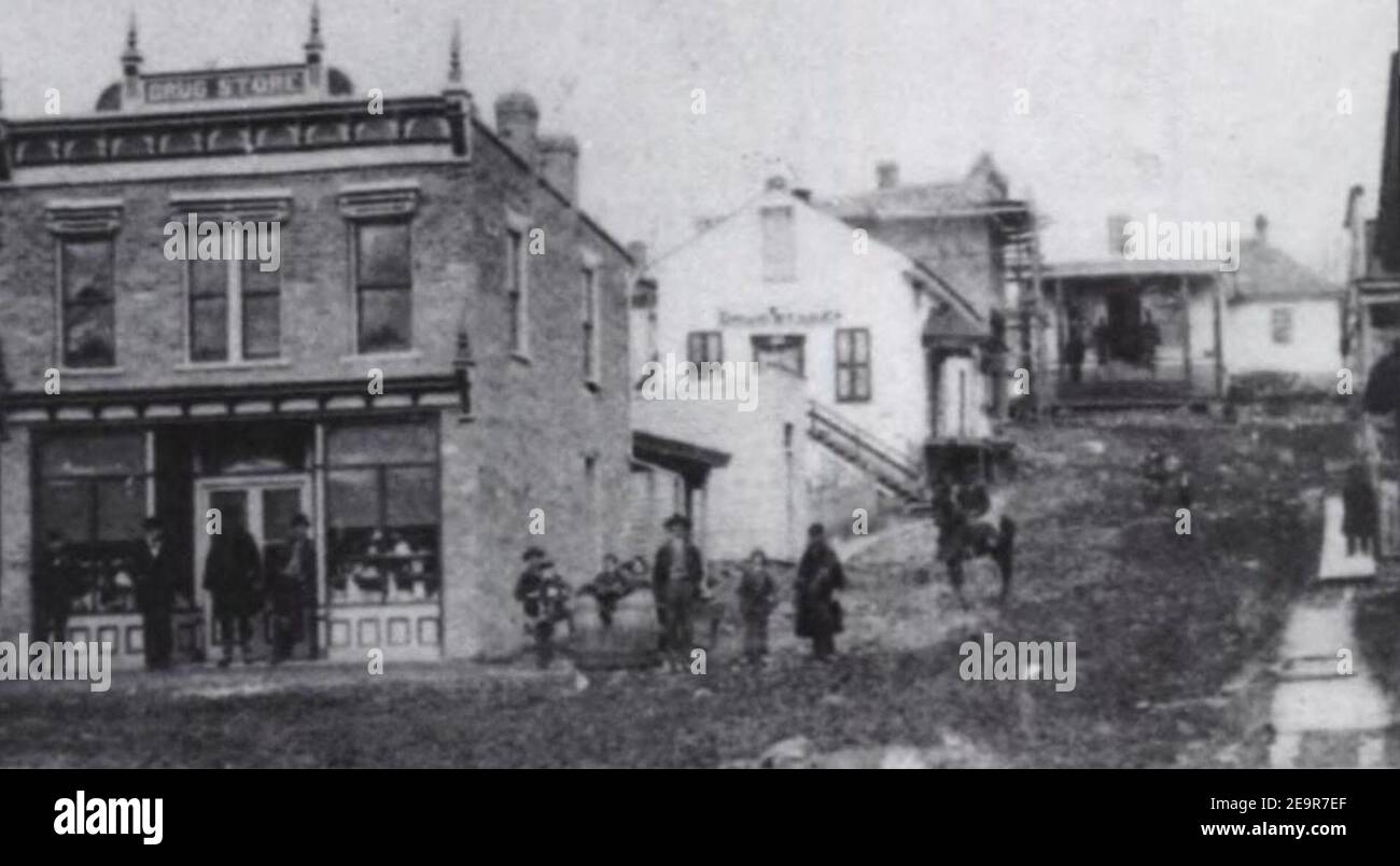 Morrison Drug Store 1890 Stock Photo - Alamy