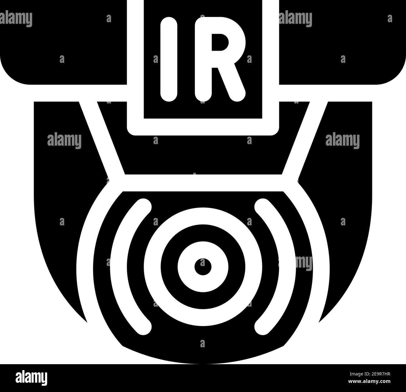 Monitor and camera glyph icon vector hi-res stock photography and ...