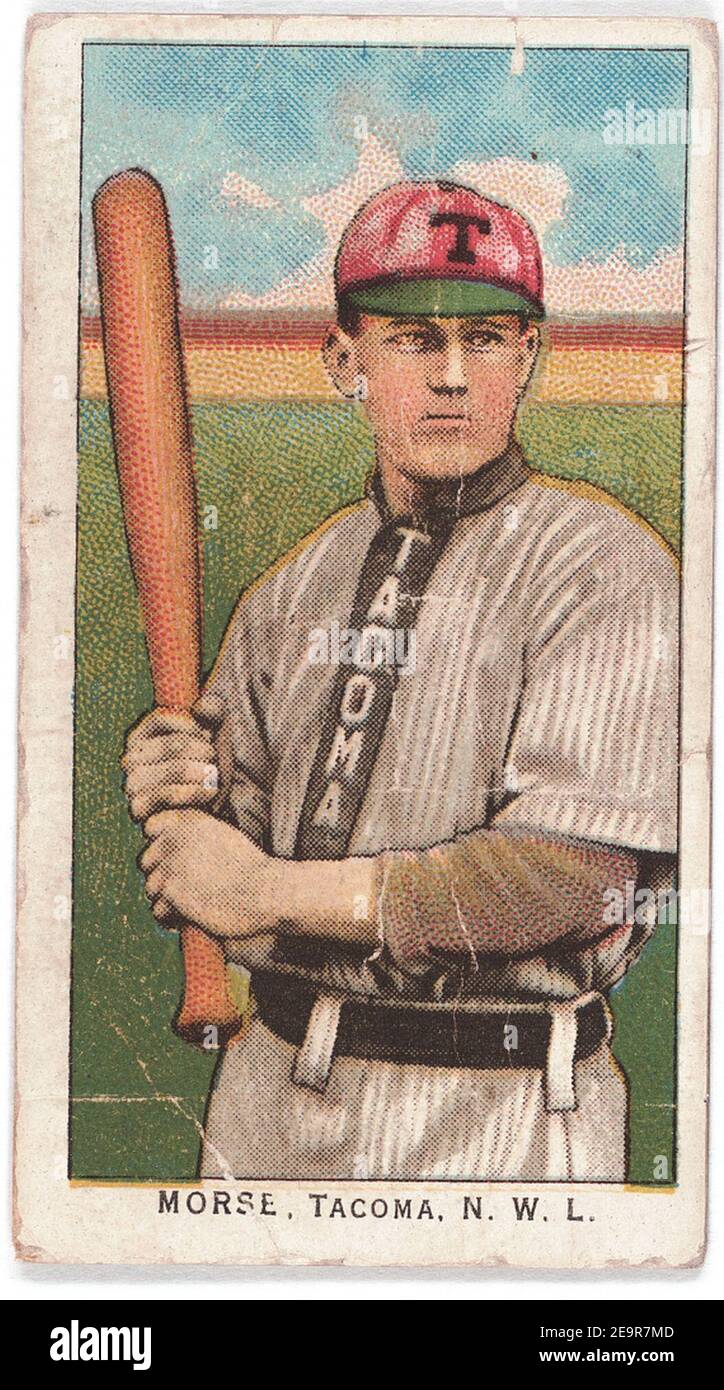 Morse, Tacoma Team, baseball card portrait Stock Photo - Alamy