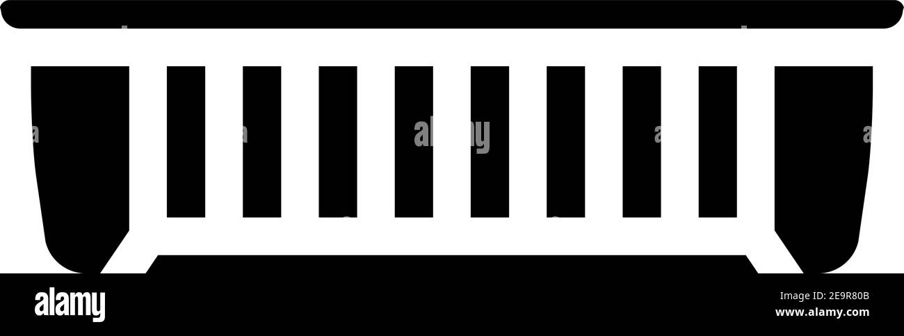 canned fish container glyph icon vector illustration Stock Vector Image ...