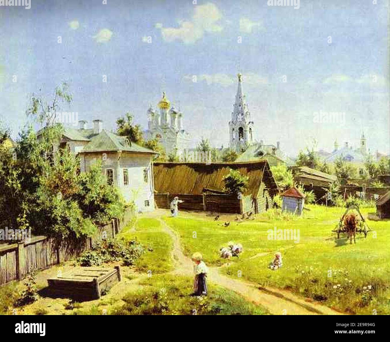 Moscow courtyard vasily polenov hi-res stock photography and images - Alamy
