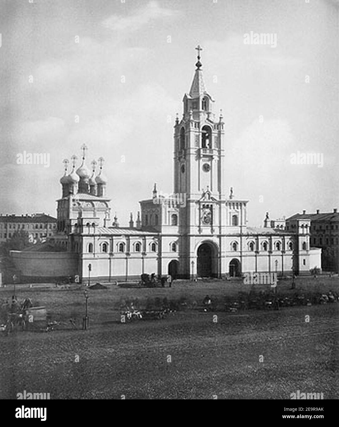 Moscow, Strastnoy Monastery 1880s Stock Photo - Alamy