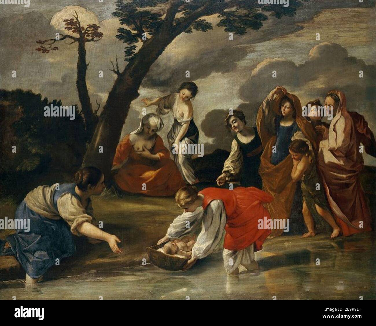 Mosè salvato dalle acque - Lanfranco Stock Photo - Alamy