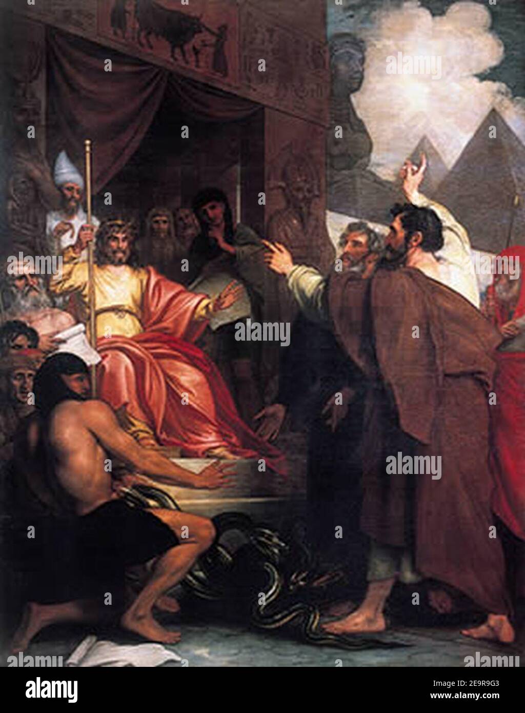 Moses and Aaron before Pharaoh Stock Photo - Alamy