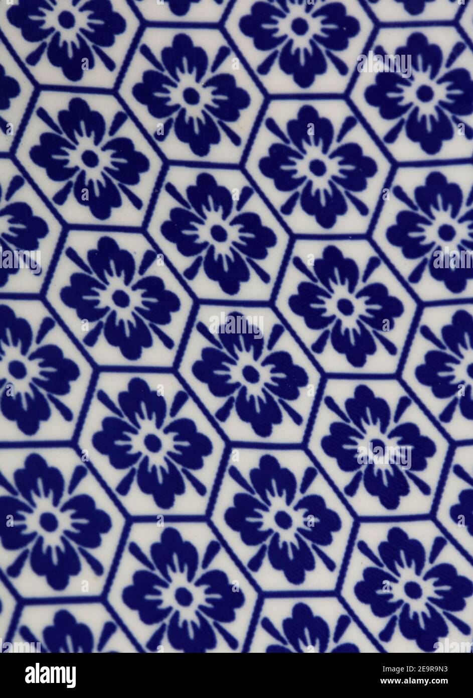 Plate with flower pattern close up background modern high quality ...