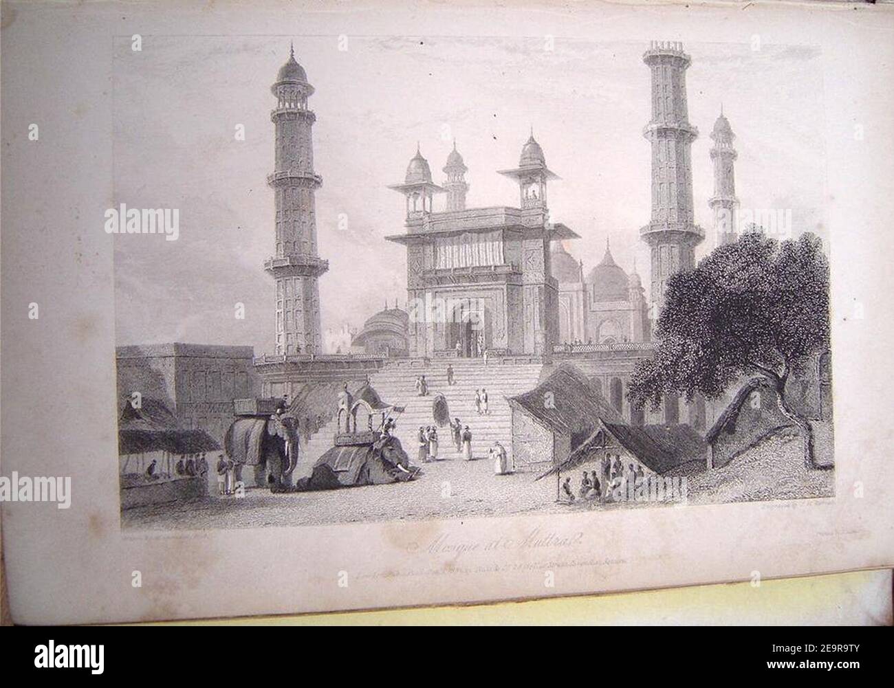 Mosque at Muttra, by William Daniell, from The Oriental Annual or ...