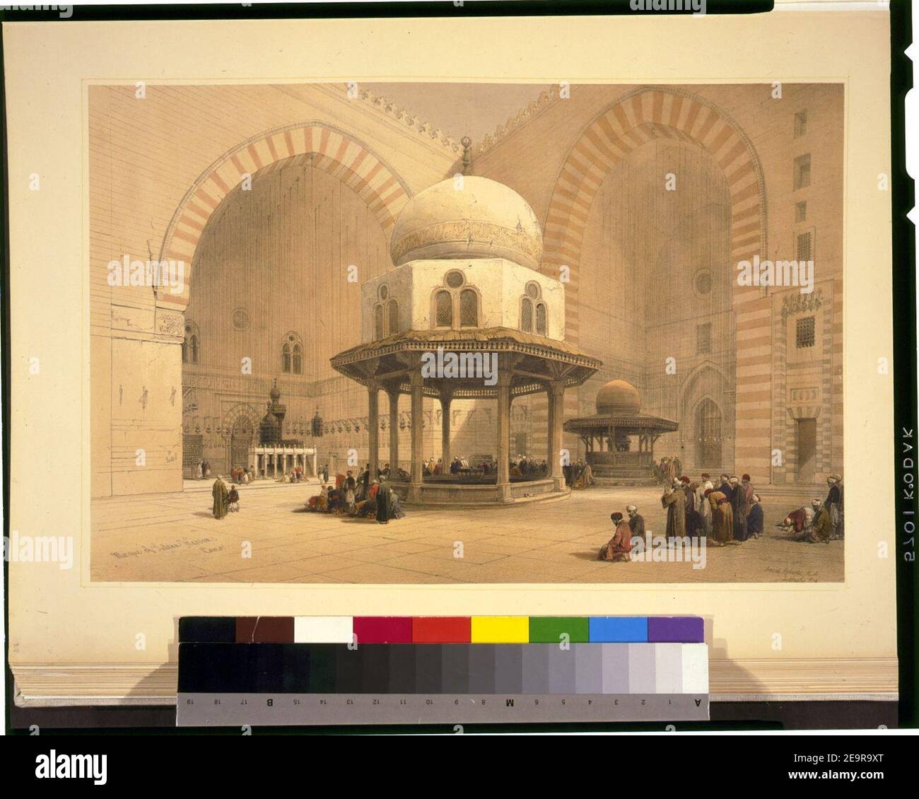 Mosque of Sultan Hassan, Cairo - David Roberts, R.A Stock Photo - Alamy