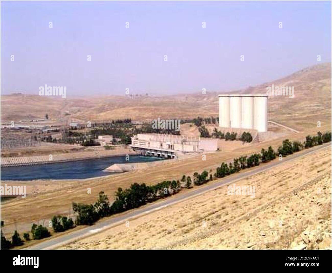 Mosul Dam Downstream Face Power Plant USACE NWD Stock Photo - Alamy