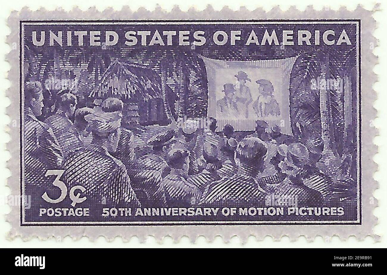 Motion Pictures 1944 Issue-3c Stock Photo - Alamy