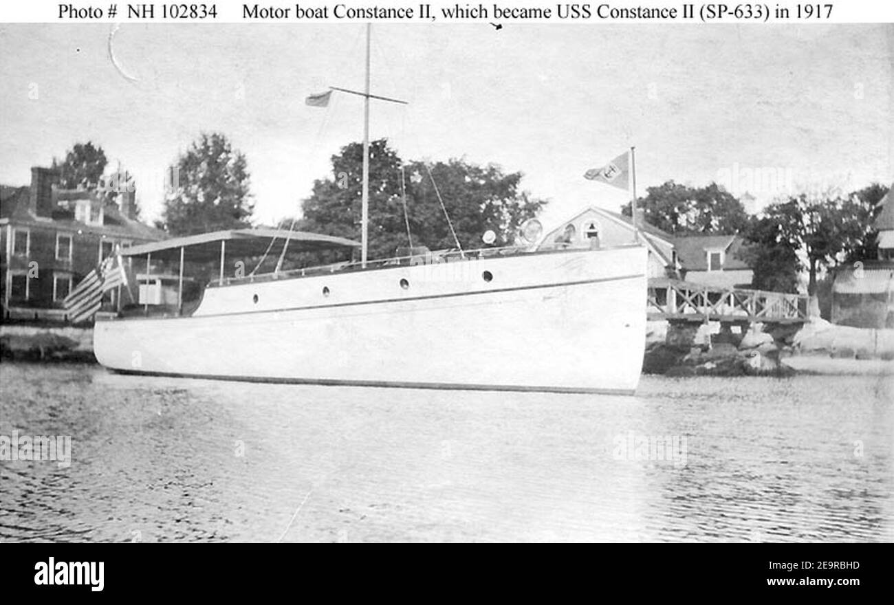 Motorboat Constance II Stock Photo - Alamy
